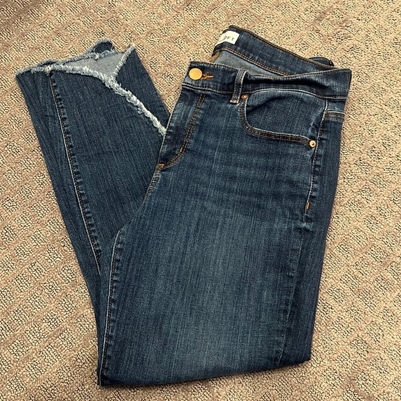 LOFT | Jeans | Nwot Loft Modern Skinny Fringe Hem Jean | Poshmark
